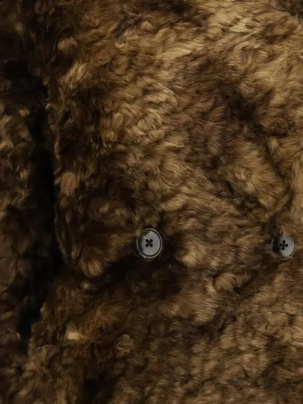 Isabel Marant Étoile Jya Short Double-breasted Faux Fur Coat