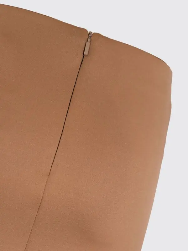Max Mara High-waisted Crêpe Midi Pencil Skirt With Slit - Hazel