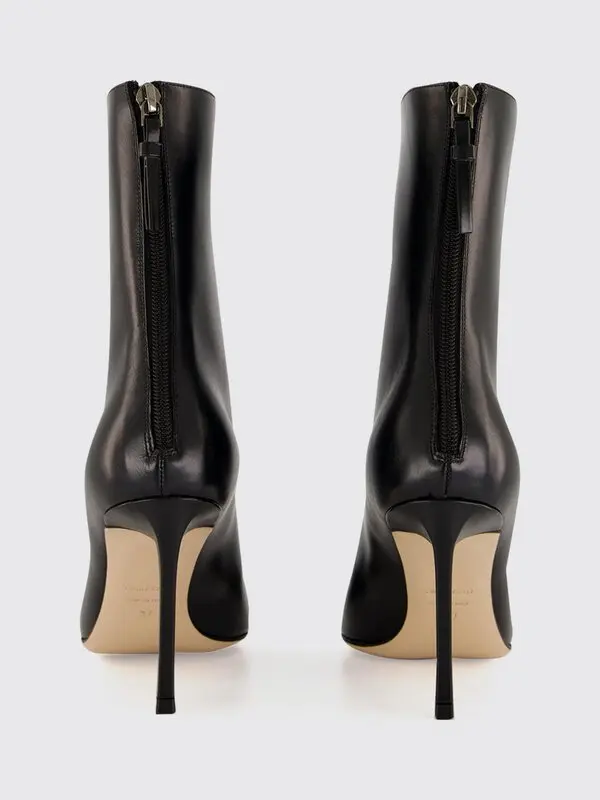TOM FORD Calfskin Ankle Boots With Stiletto Heel And Monogram Logo