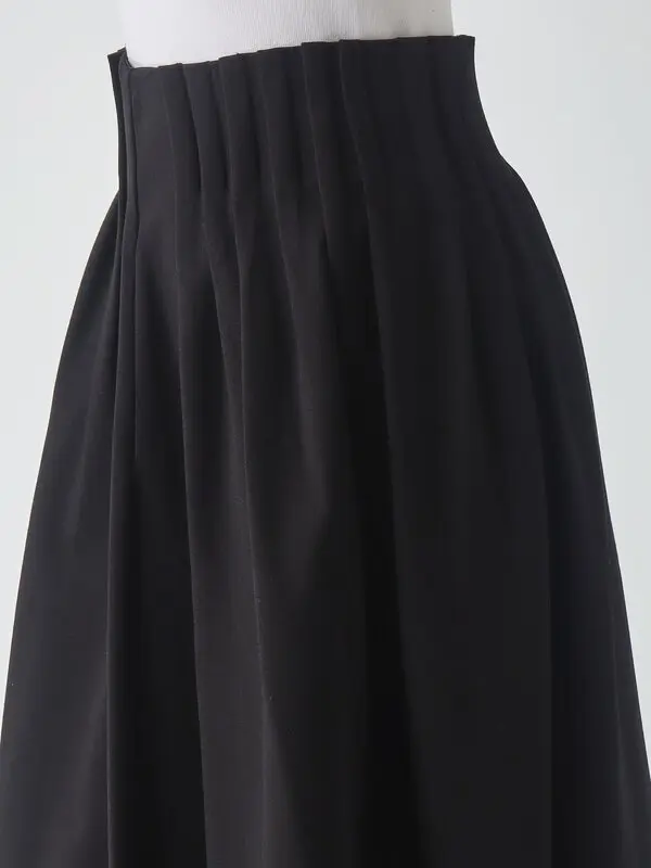 MEIMEIJ Flared Midi Skirt In Technical Crêpe With High Waist And Pockets