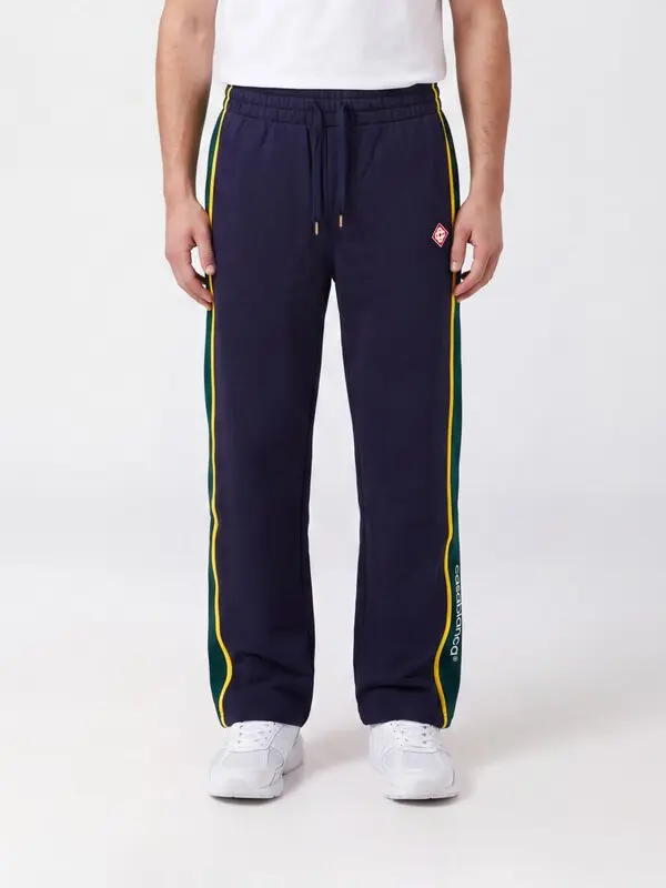 Casablanca Straight-leg Organic Cotton Joggers - Blue