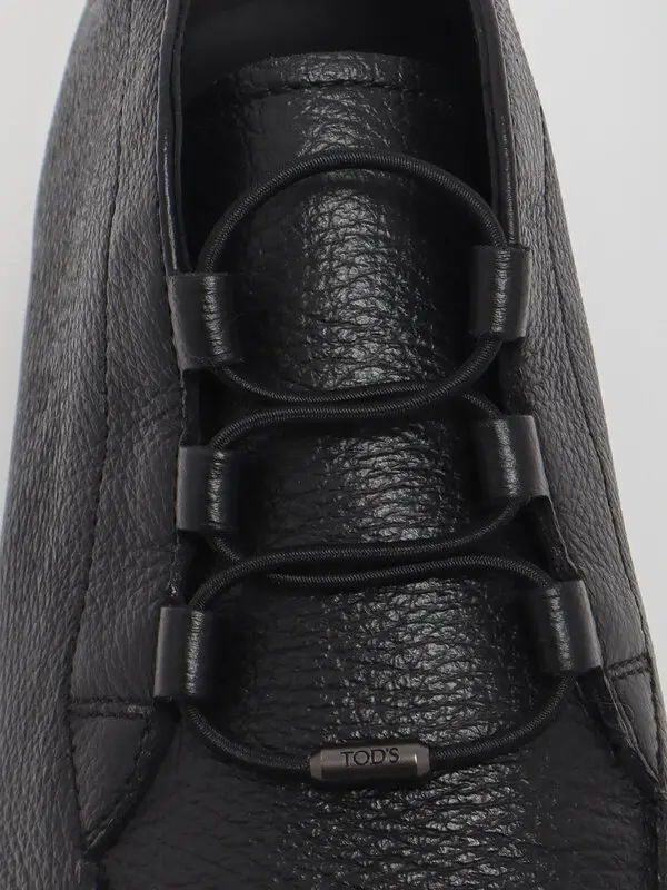 TOD'S Deerskin Chukka Boots With Heel Pebbles And Elastic Laces