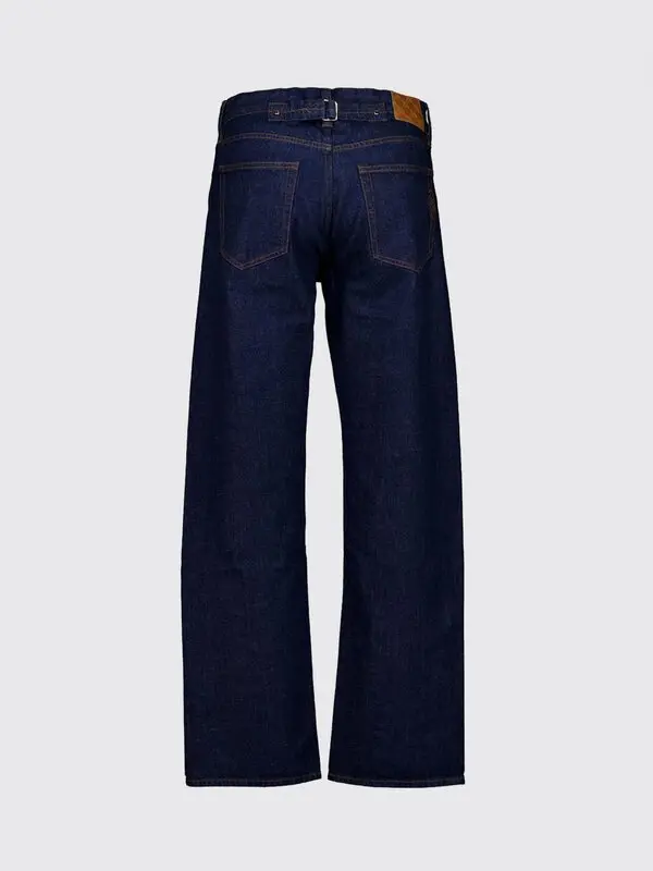 Casablanca Distressed Straight-fit Cotton Denim Jeans