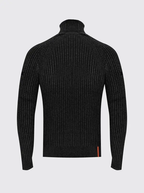 RRD Slim Fit Turtleneck Jumper In Ribbed Jersey With Long Sleeves