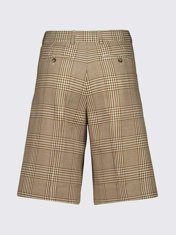 AMI Paris Knee-length Tartan Virgin Wool Tailored Shorts