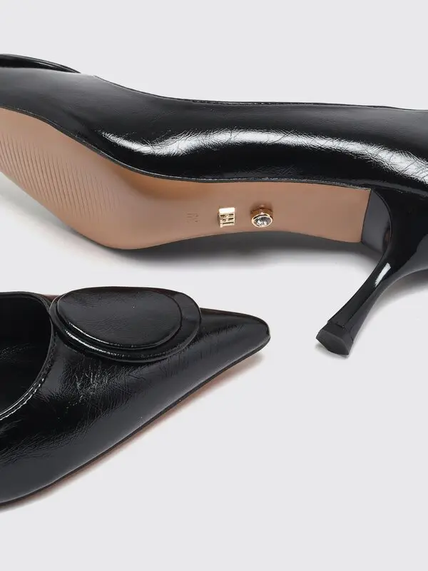 TWENTY FOURHAITCH Faux Leather Court Shoes With Mid Stiletto Heel And Almond Toe