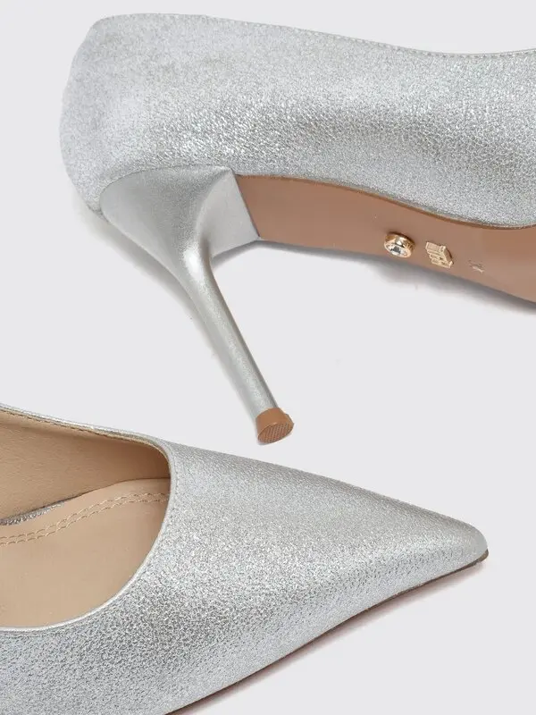TWENTY FOURHAITCH Faux Leather Stiletto Pumps With Almond Toe
