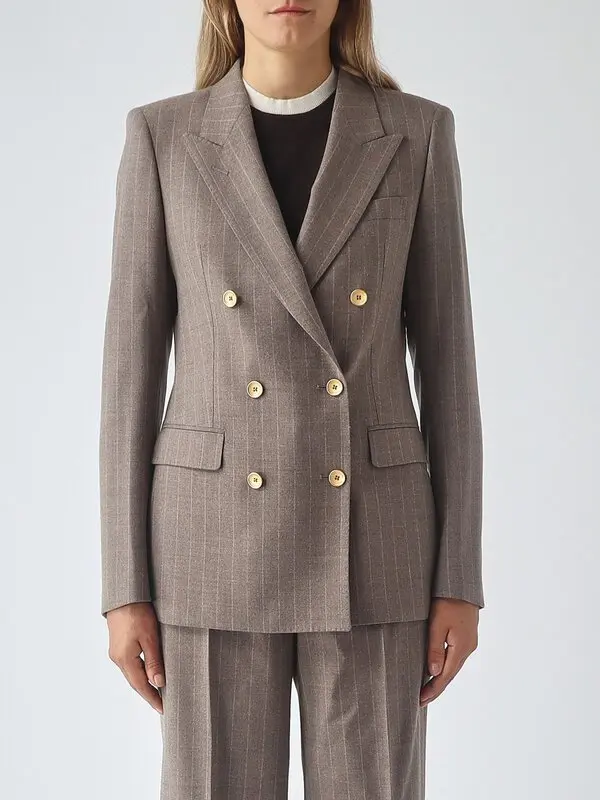Tagliatore Pinstriped Parigi Double-breasted Suit In Stretch Cotton