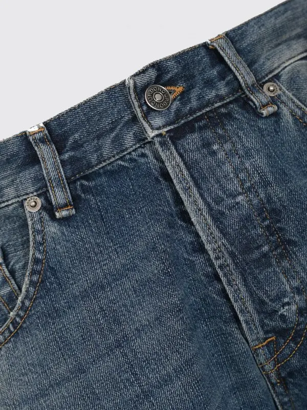 DONDUP Distressed Slim Fit Five-pocket Jeans In Cotton Denim