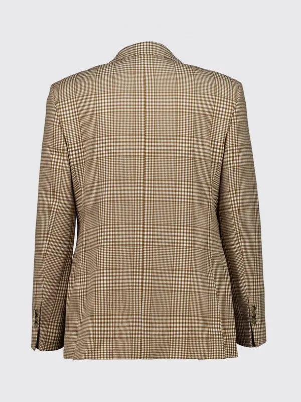 AMI Paris Prince Of Wales Check Single-breasted Virgin Wool Blazer