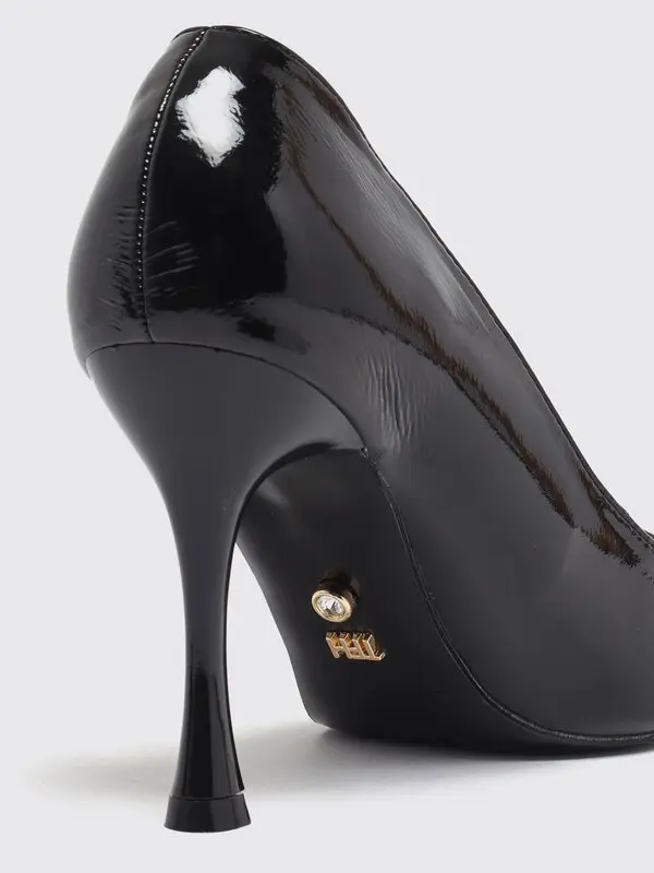 TWENTY FOURHAITCH Patent Faux Leather Stiletto Pumps With Almond Toe