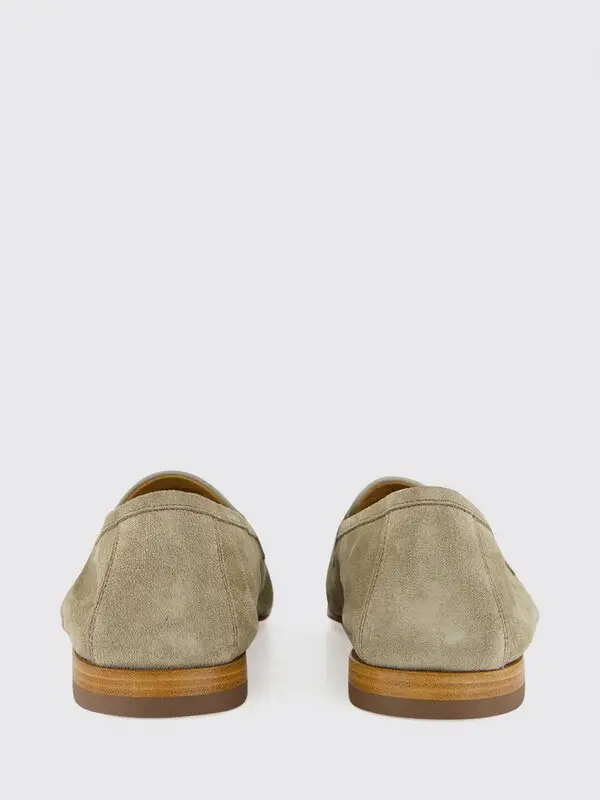 Frescobol Carioca Suede Penny Loafers With Strap - Green