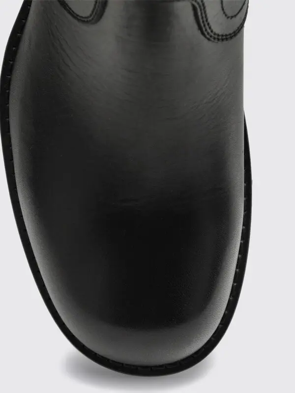 Dries Van Noten Smooth Calfskin Leather Chelsea Boots With Rubber Sole