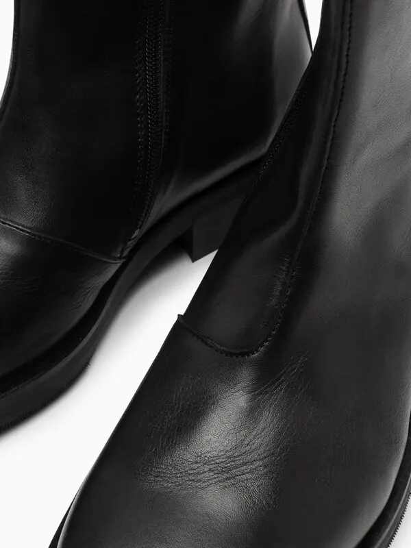 Our Legacy Camion Smooth Calfskin Leather Boots With Vibram Sole