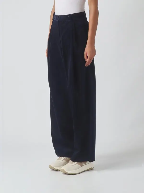 Max Mara High-waisted Wide-leg Corduroy Trousers
