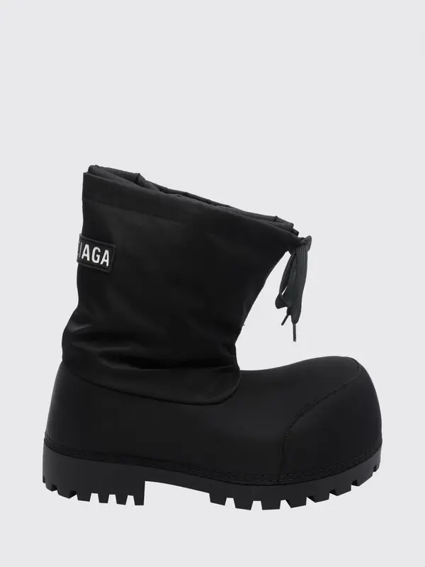 Balenciaga Alaska Outdoor Ankle Boots In Nylon With Notched Sole