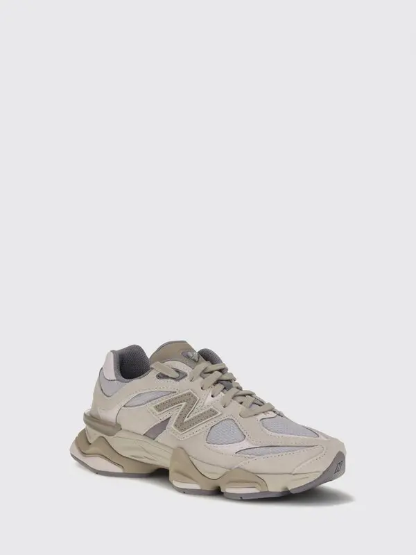 NEW BALANCE 9060 Suede And Mesh Trainers With Abzorb Midsole - Grey