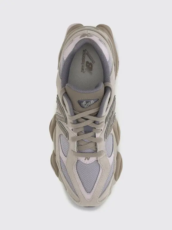 NEW BALANCE 9060 Suede And Mesh Trainers With Abzorb Midsole - Grey