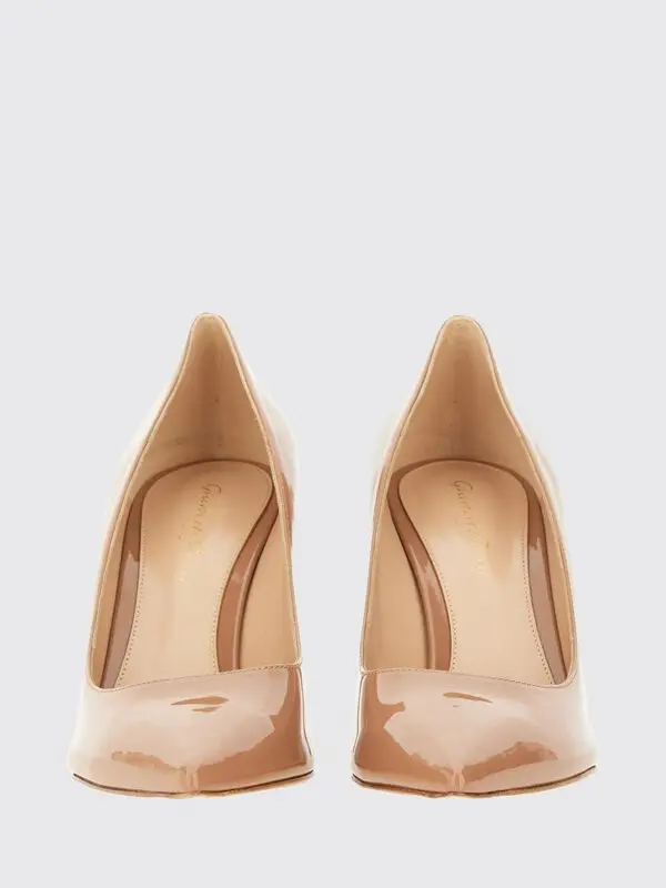 GIANVITO ROSSI Patent Leather High Stiletto Heel Court Shoes With Almond Toe