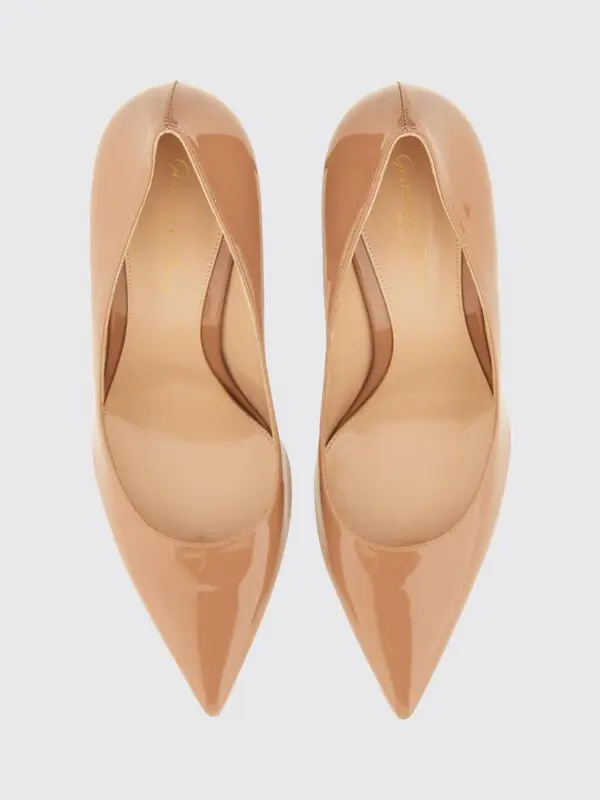 GIANVITO ROSSI Patent Leather High Stiletto Heel Court Shoes With Almond Toe