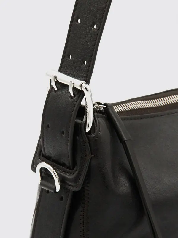 LEMAIRE Calfskin Leather Shoulder Bag With Zip Closure