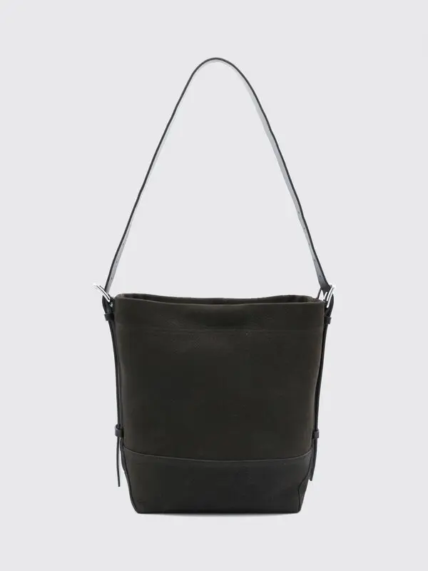LEMAIRE Small Suede Leather Tote Bag With Adjustable Handle