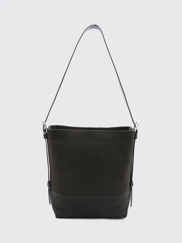 LEMAIRE Small Suede Leather Tote Bag With Adjustable Handle