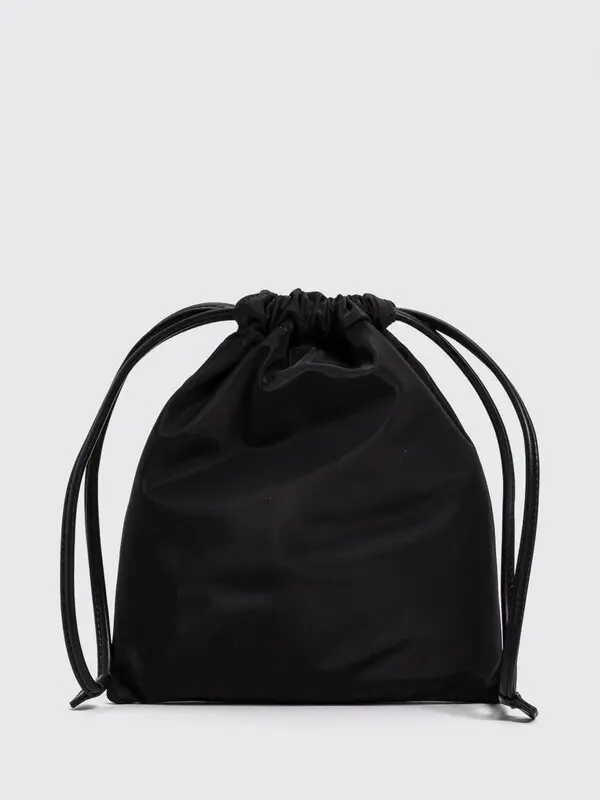 TWINSET Satin Mini Bucket Bag With Crystals And Drawstring