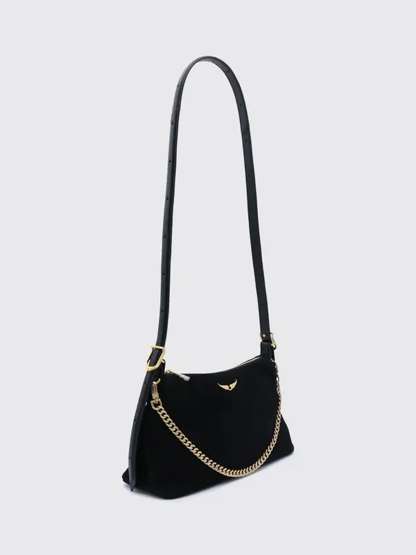 Zadig&Voltaire Jim Calfskin Leather Crossbody Bag With Metallic Handle