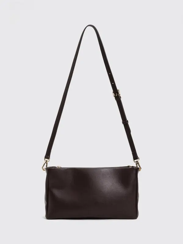 TWINSET Faux Leather Crossbody Bag With Removable And Adjustable Strap