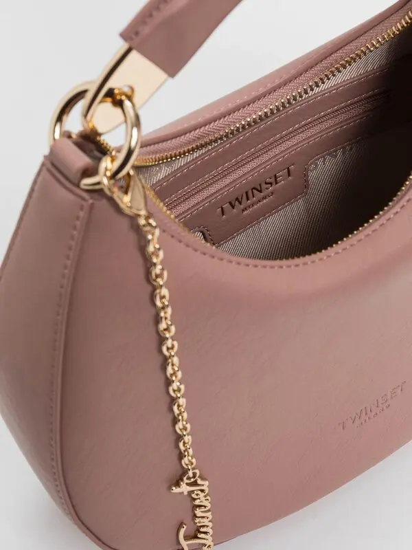 TWINSET Synthetic Leather Handbag With Top Handle And Removable Shoulder Strap