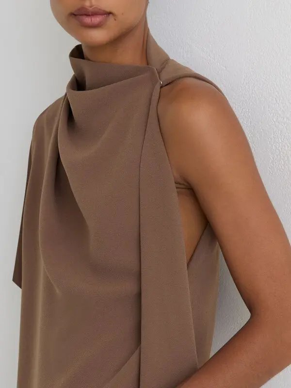REISS Ellery One-shoulder Draped Mini Dress