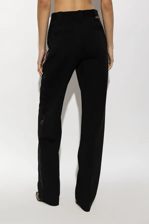 Versace Wool Pleat-front Formal Trousers