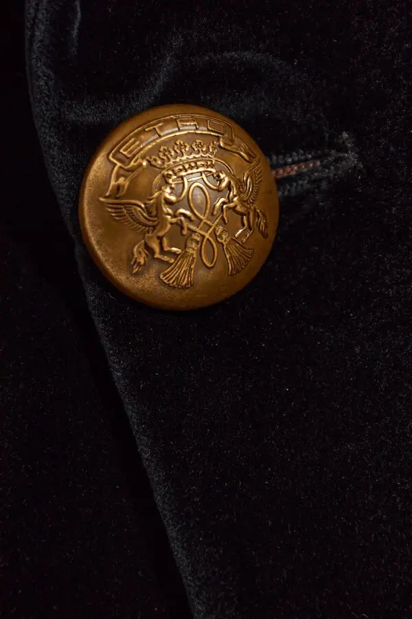 Etro Velvet Double-breasted Blazer In By