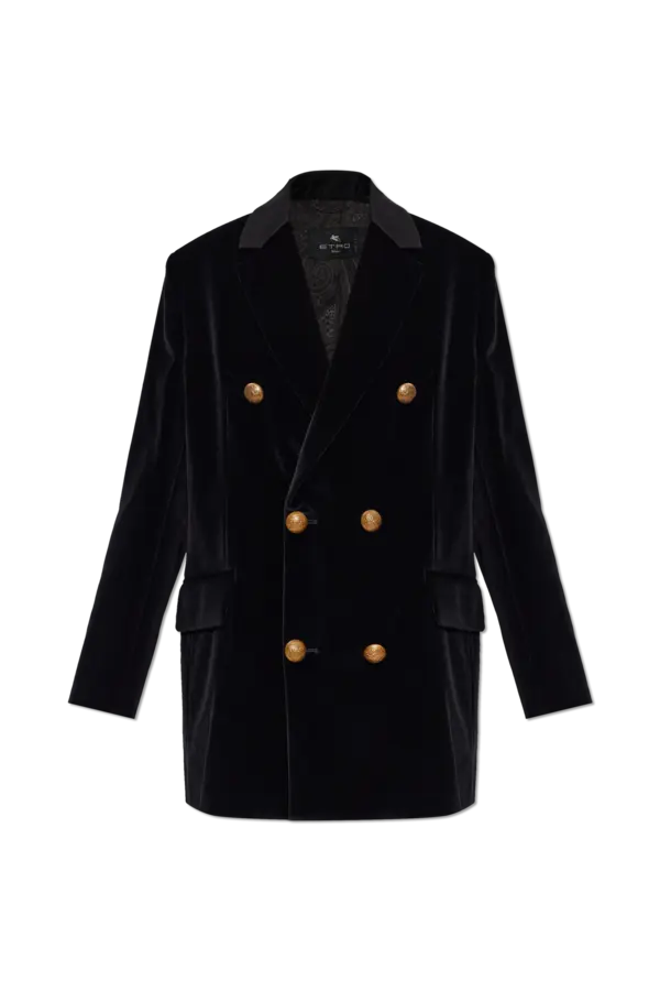 Etro Velvet Blazer - Black