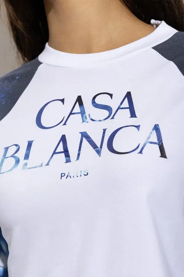 Casablanca Logo Print Top