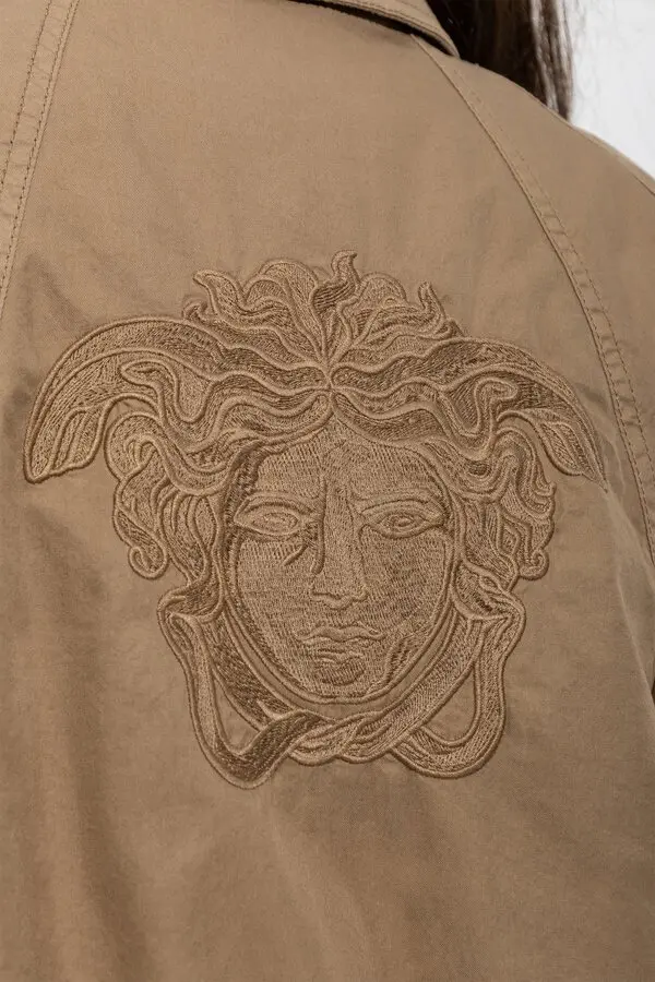 Versace Medusa Embroidered Padded Bomber Jacket