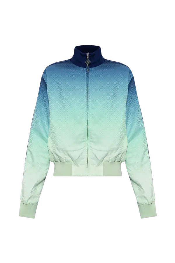 Casablanca Monogram Bomber Jacket - Blue