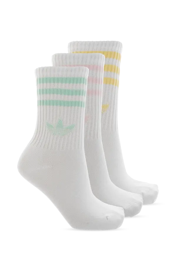 ADIDAS ORIGINALS Three-pack Of Socks - White