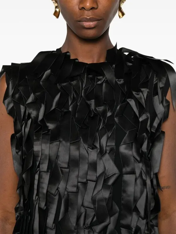 Prada Abito Midi Con Fiocchi