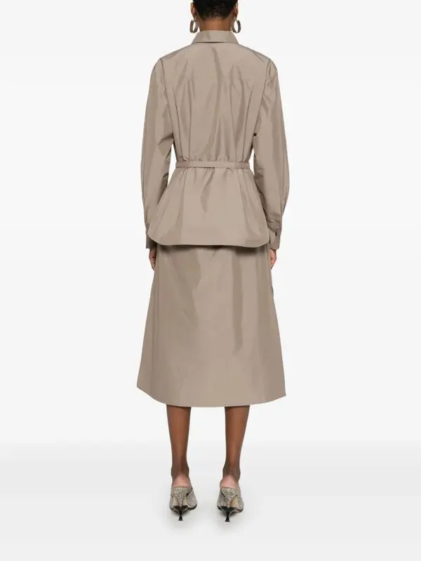 Fendi Poplin Belted Shirt Dress
