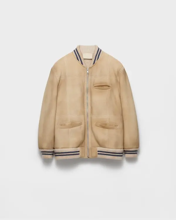 Prada Sheepskin Bomber Jacket