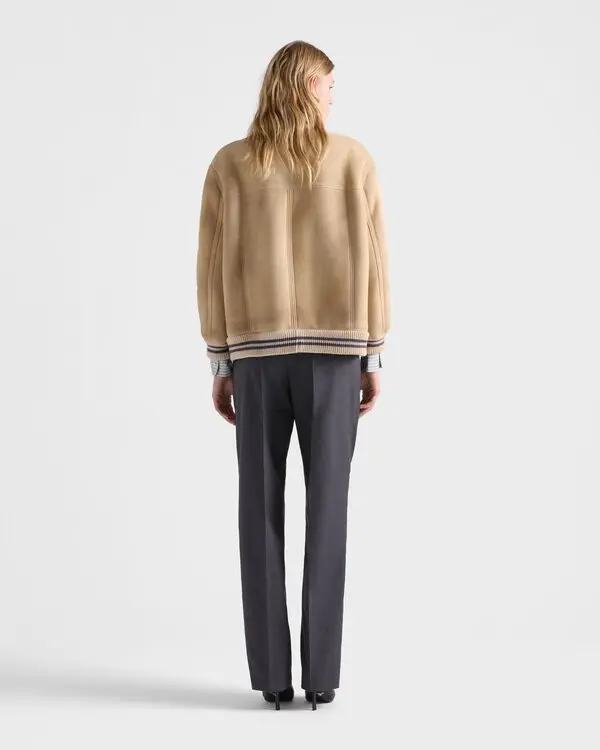 Prada Sheepskin Bomber Jacket