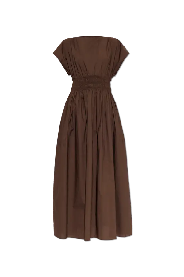 Matteau Draped Dress - Brown