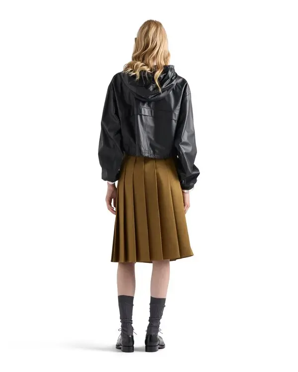 Prada Hooded Nappa Leather Jacket