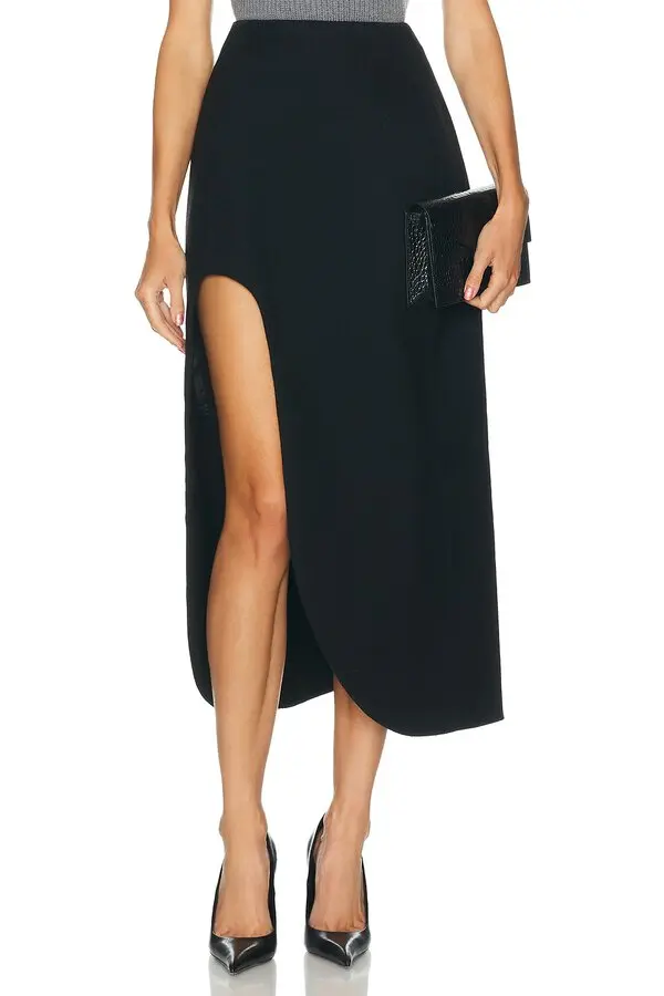 JIL SANDER Sculptural Midi Skirt
