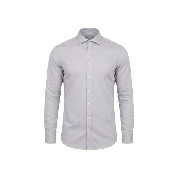 RON TOMSON Pure Cotton Spread Collar Fitted Dress Shirt