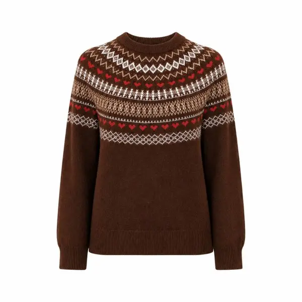 YUMI Relaxed Fairisle Jumper