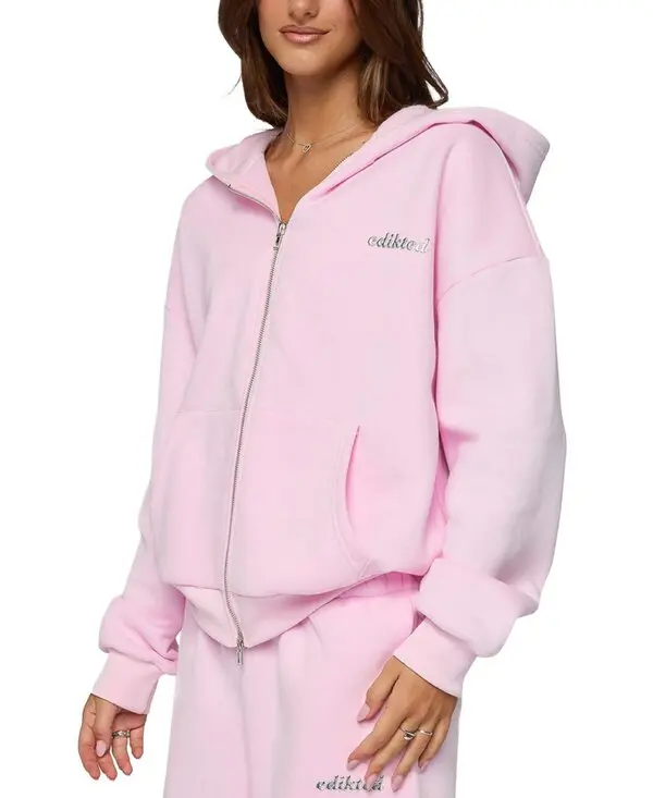 EDIKTED Diva Zip Up Hoodie