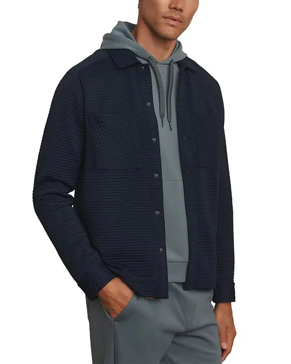RHONE Landmark Snap Waffle Pocket Shacket